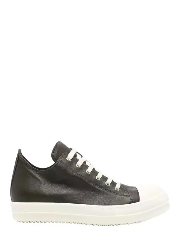 Rick Owens Low-top Leather Sneakers - Brown