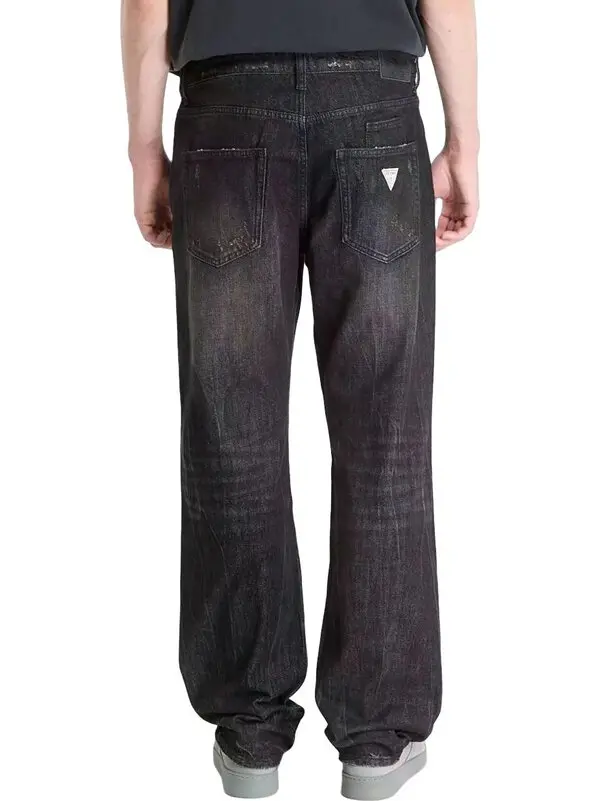 Guess Washed Distressed Effect Jeans - Grey