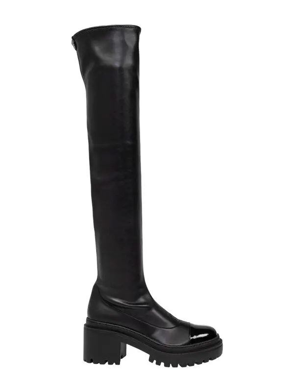 GIUSEPPE ZANOTTI Over-the-knee Chunky Sole Boots - Black
