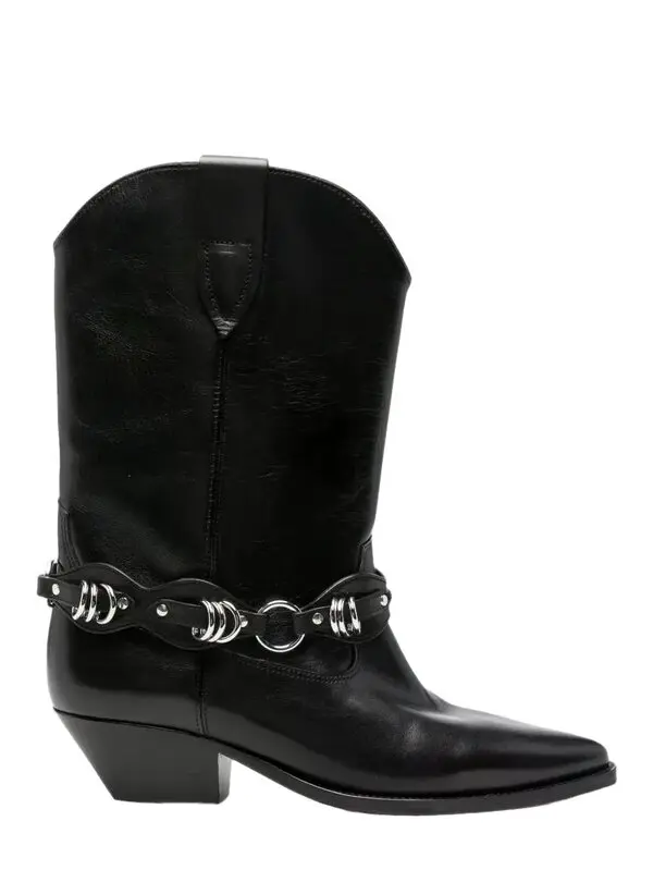 Isabel Marant Étoile Duerto Studded Ankle Boots - Black