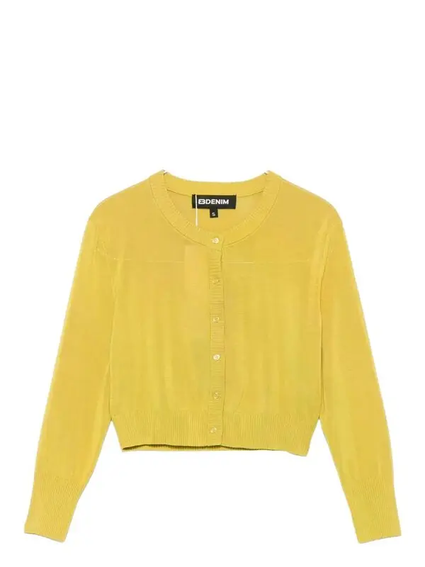 EB DENIM Juniper Cropped Cardigan - Yellow