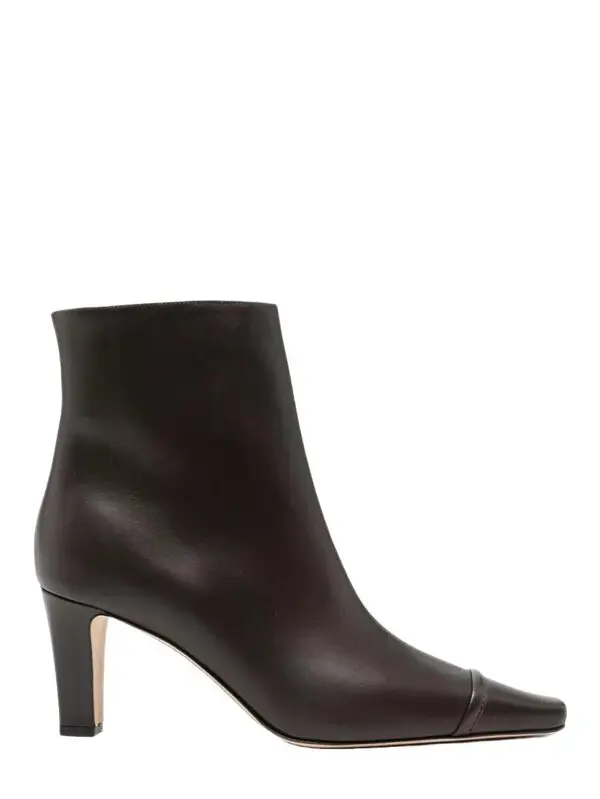 Manolo Blahnik Leather Ankle Boots - Brown