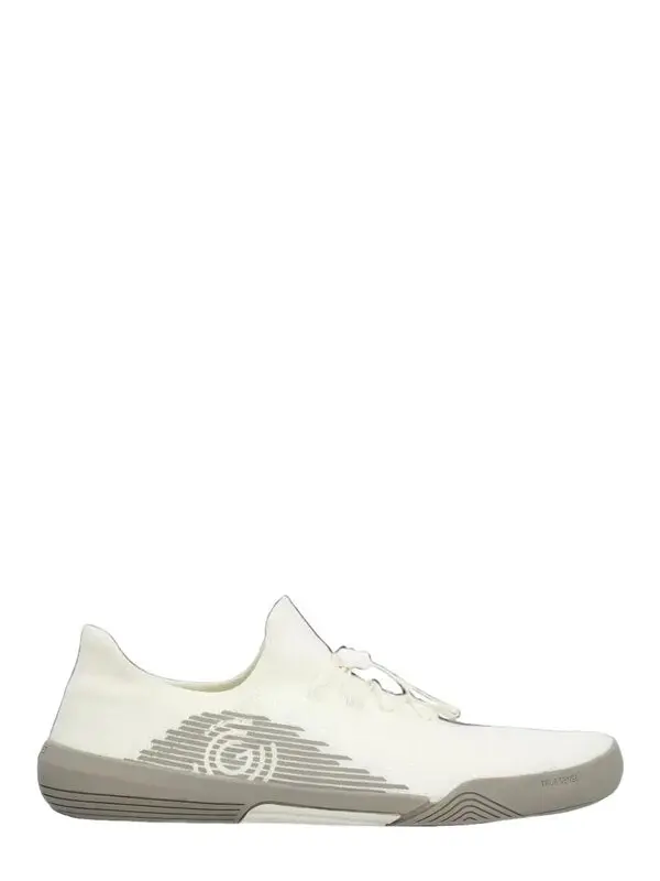 GROUNDIES White Knitted Lace-up Sneakers - Neutrals