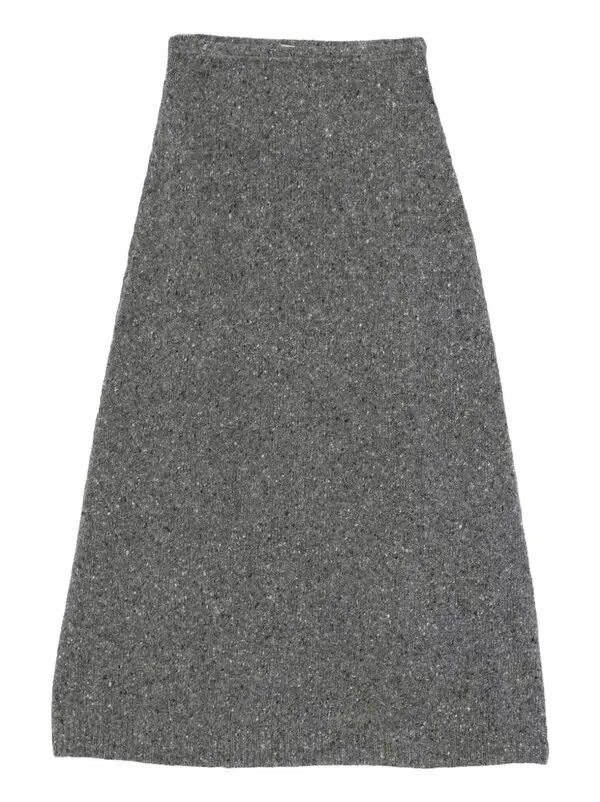 Bruno Manetti A-line Midi Skirt - Grey