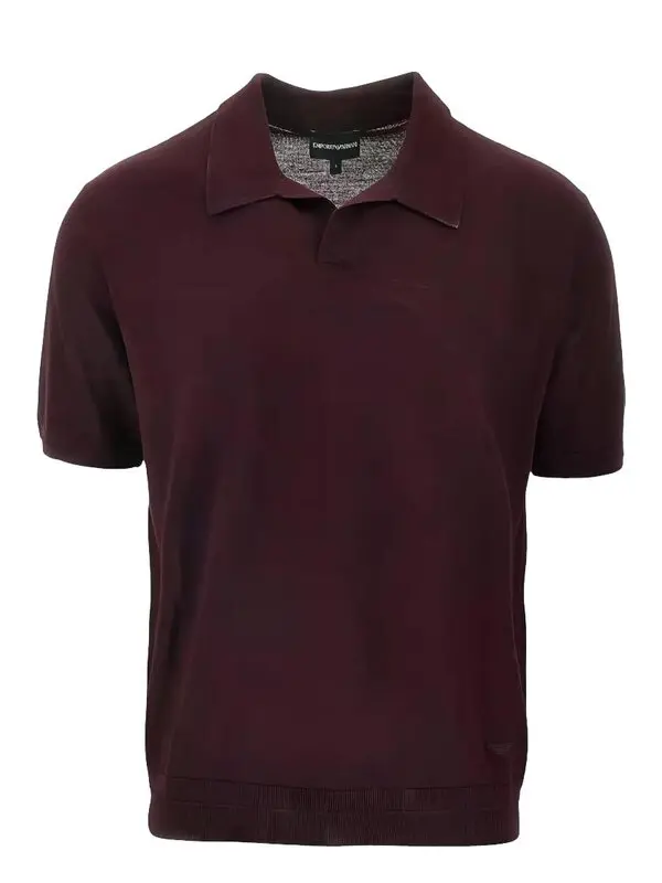 Emporio Armani Short-sleeved Knitted T-shirt - Red