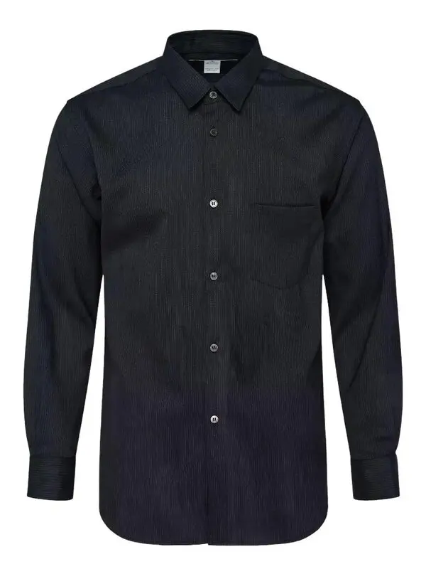 Comme Des Garçons Pinstripe-patterned Shirt - Black