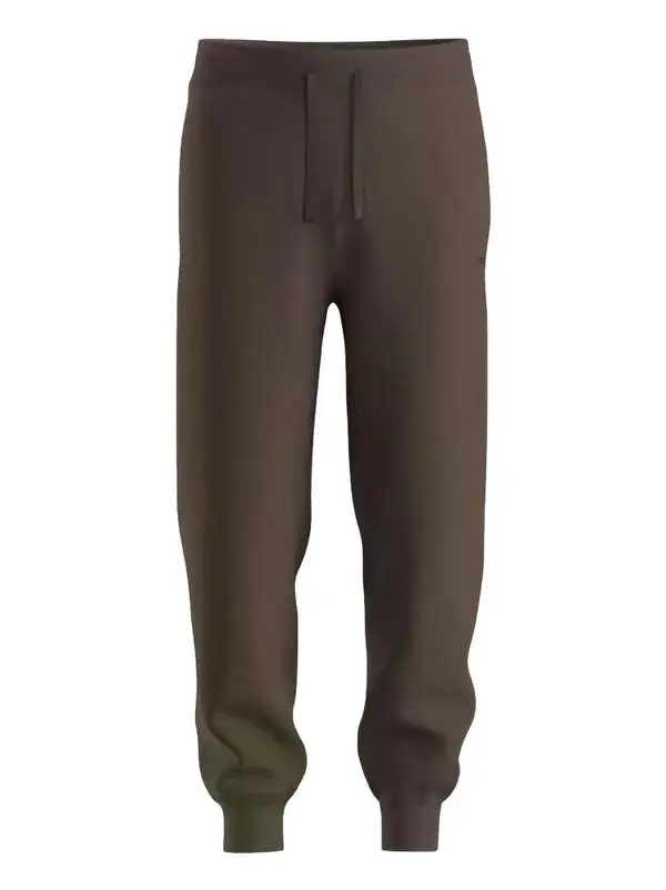 Hugo Cotton Casual Trousers With Elasticated Cuffs - Brown