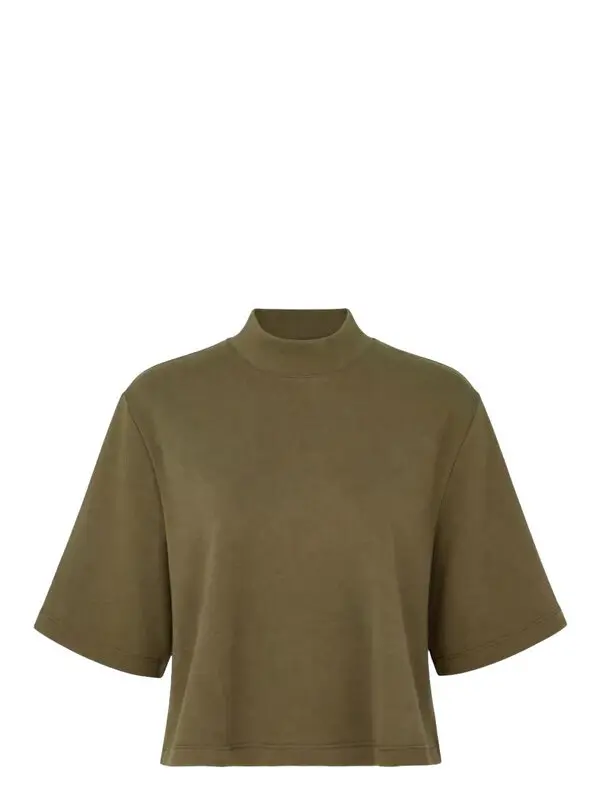 CLUB21 COLLECTION Irene Mock-neck Top - Green