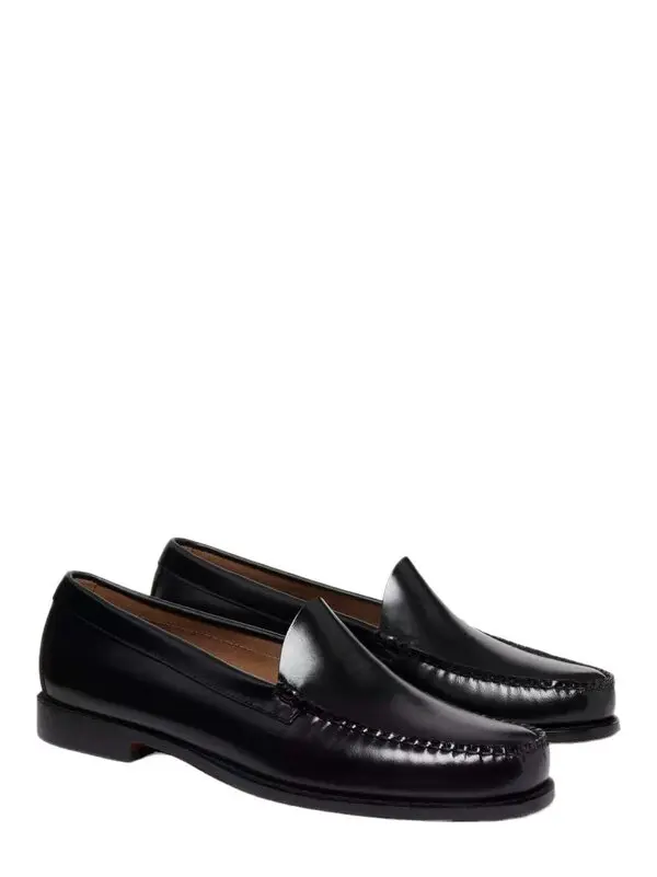G.H.BASS Weejuns Venetian Leather Loafers - Black