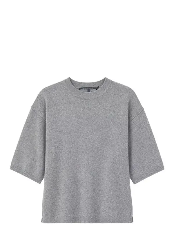 Sofie D'hoore Short Sleeve Wool Sweater - Grey