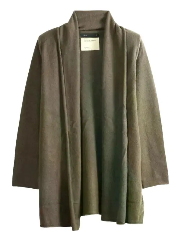 Frenckenberger Shawl Collar Cardigan - Brown