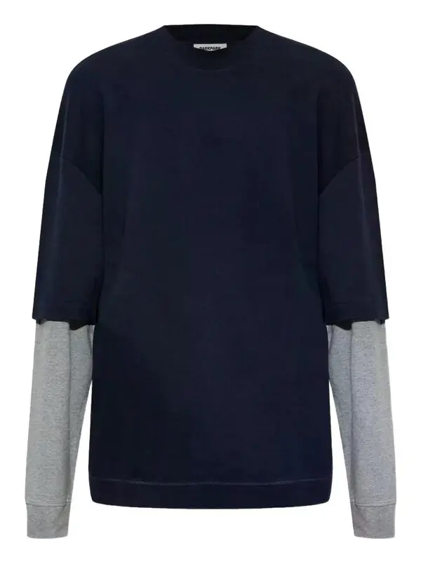 DARKPARK Troy Layered-sleeve T-shirt - Blue