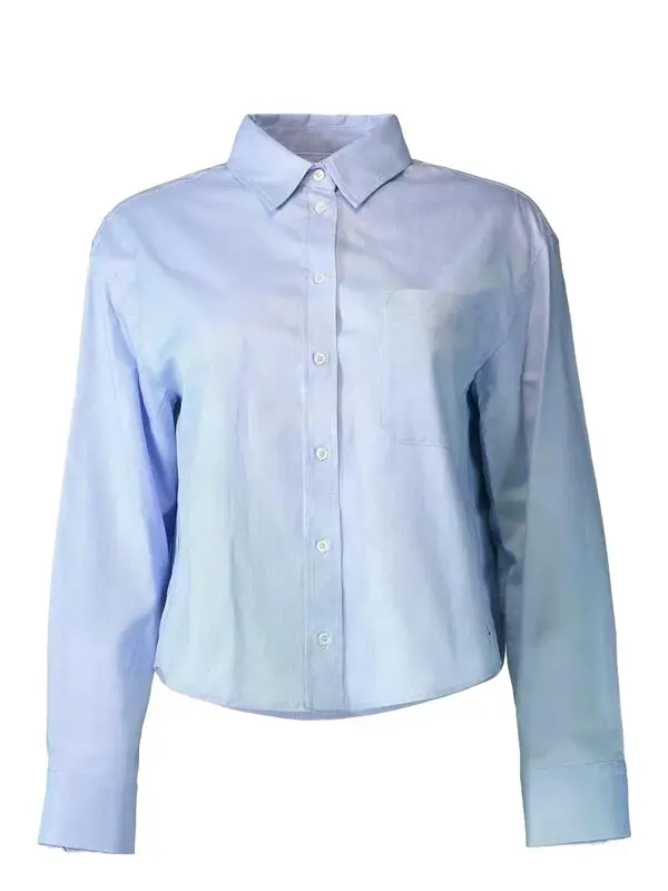 Max Mara Long-sleeved Button-up Shirt - Blue