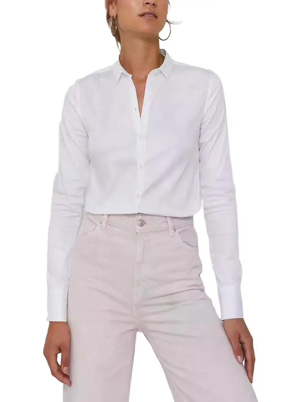 MOS MOSH Classic Collar Button-up Shirt - White