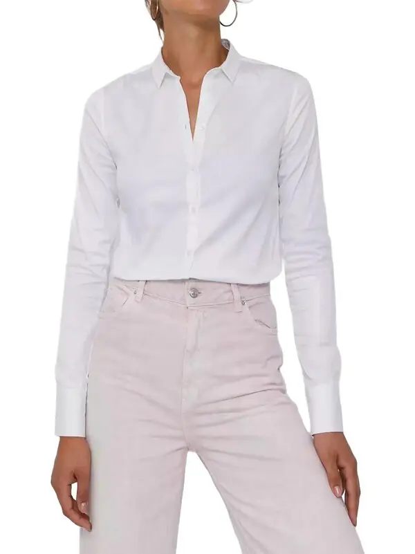MOS MOSH Classic Collar Button-up Shirt - White
