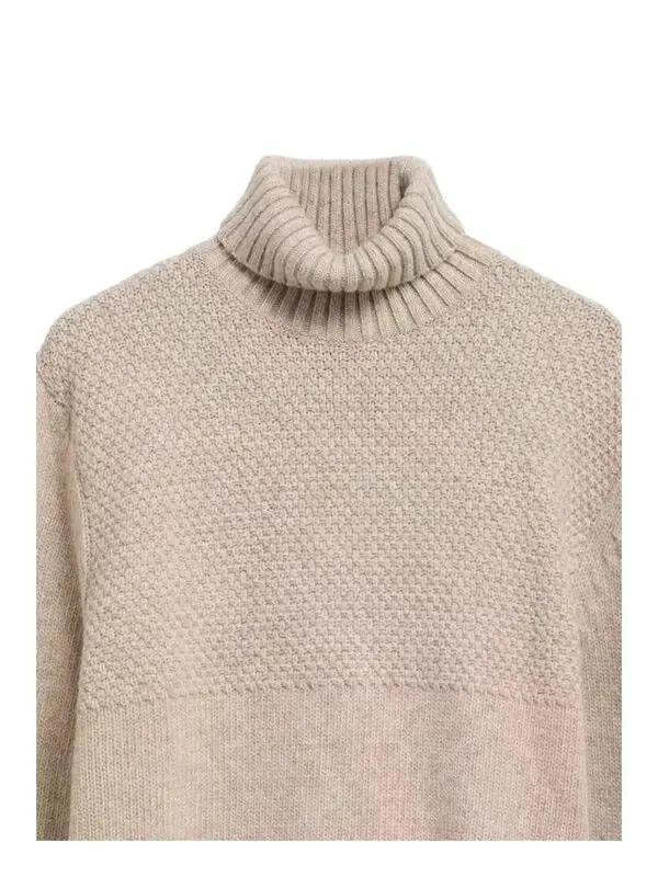 Barbour Northcliffe Submariner Wool Roll-neck Sweater - Neutrals