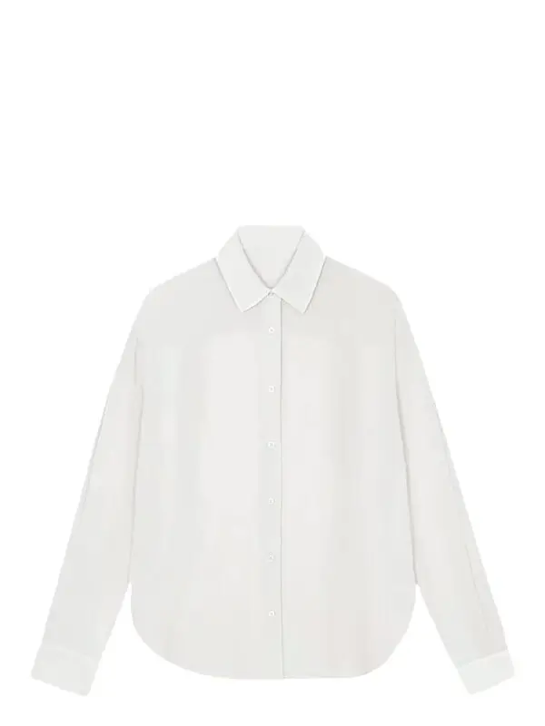 THE FRANKIE SHOP Peri Georgette Shirt - Neutrals