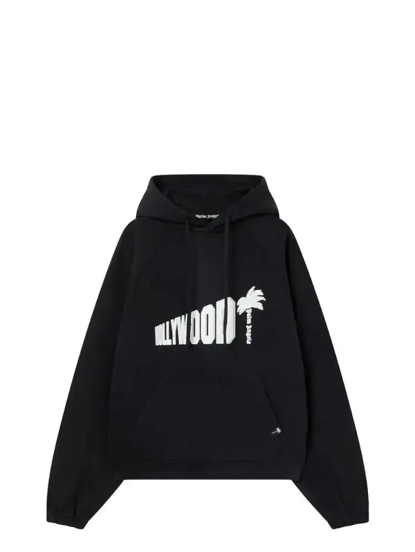 Palm Angels Sunset Blvd. Palm Loose Hoodie - Black