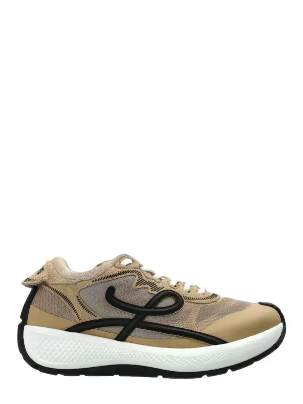 Loewe Pogo Sneakers With Paneled Design - Neutrals