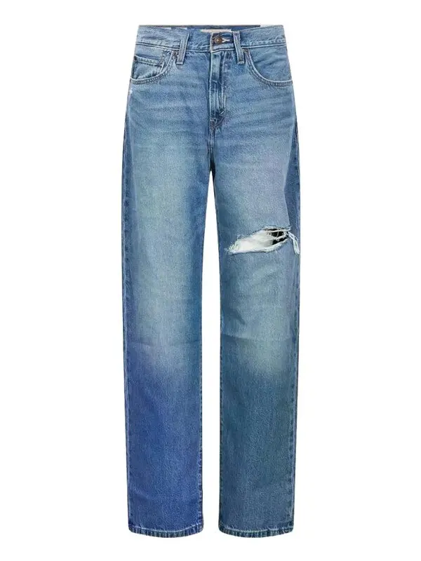 LEVI'S Distressed Straight-leg Jeans - Blue