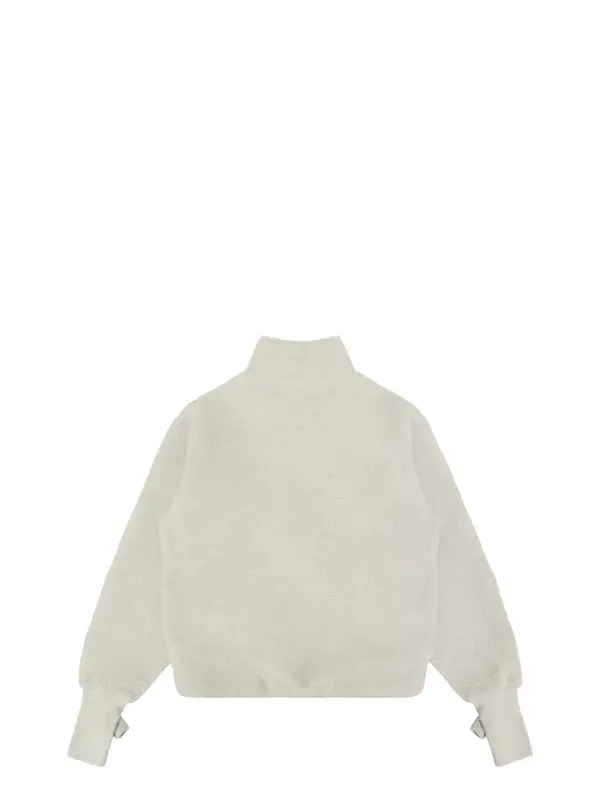 ENTIRE STUDIOS Fleece Quarter-zip Sweater - Neutrals