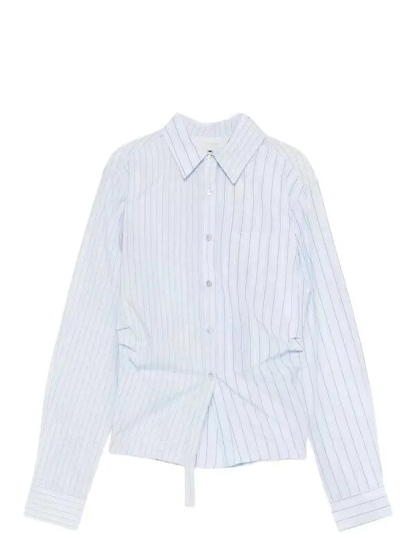 Andersson Bell Striped Gathered Shirt - Blue