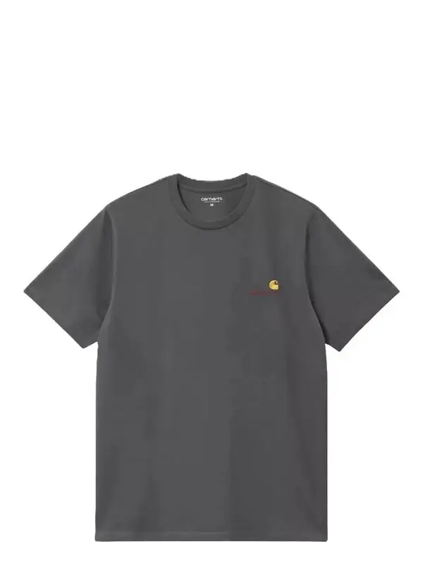 Carhartt Work In Progress Logo-embroidered Cotton T-shirt - Grey