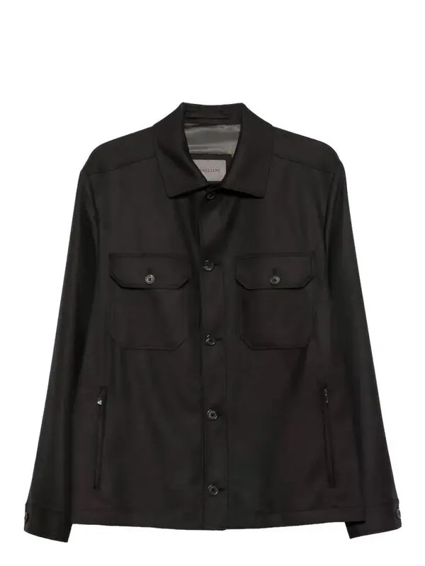 Corneliani Button-up Chest-pocket Jacket - Brown