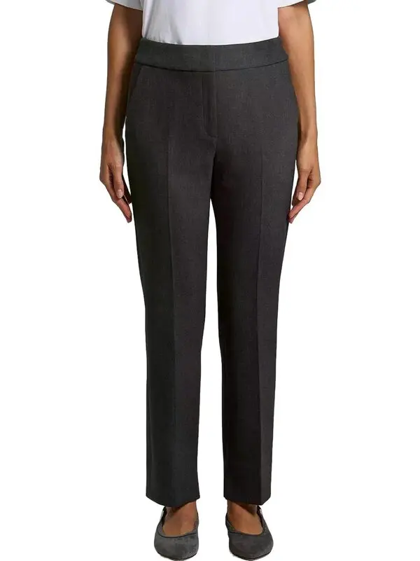 Peserico Pressed-crease Straight-leg Trousers - Grey