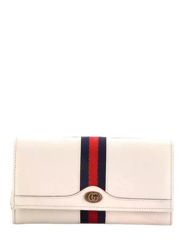 Gucci Ophidia Chain Wallet Leather Crossbody Bag - Neutrals