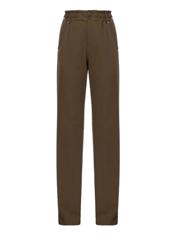 Pinko Semaforo High-waist Trousers - Brown