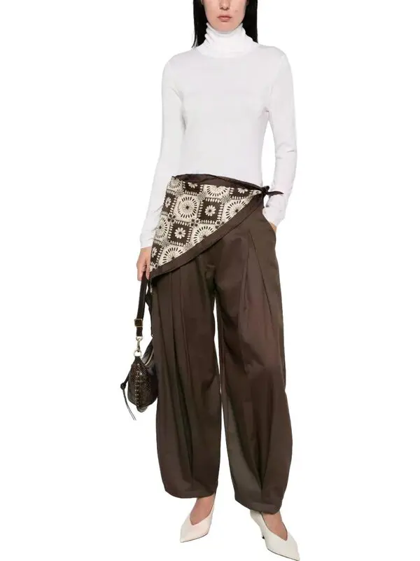 EMERSON RENALDI Fine Knit Roll Neck Sweater - Neutrals
