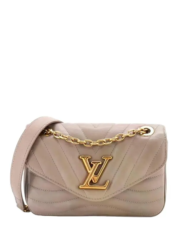 LOUIS VUITTON New Wave Chain Bag Nm Quilted Leather Pm - Neutrals