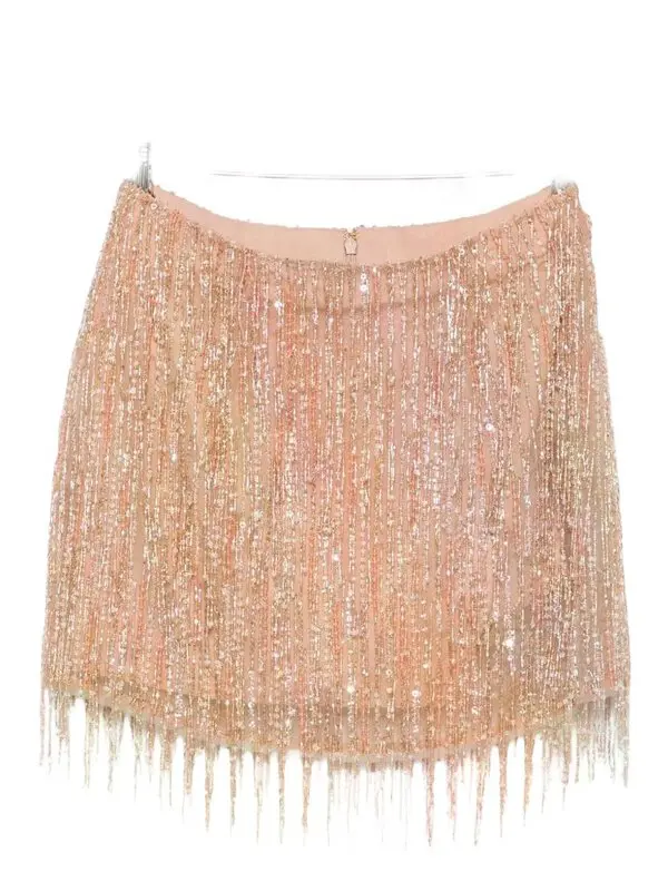 Aje Glisten Embellished Skirt - Neutrals