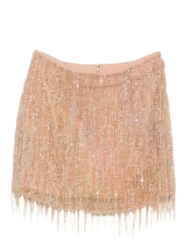Aje Glisten Embellished Skirt - Neutrals