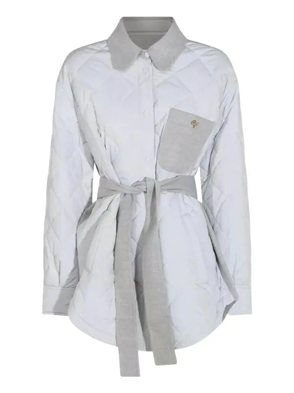 Fabiana Filippi Quilted Panelled Jacket - Grey
