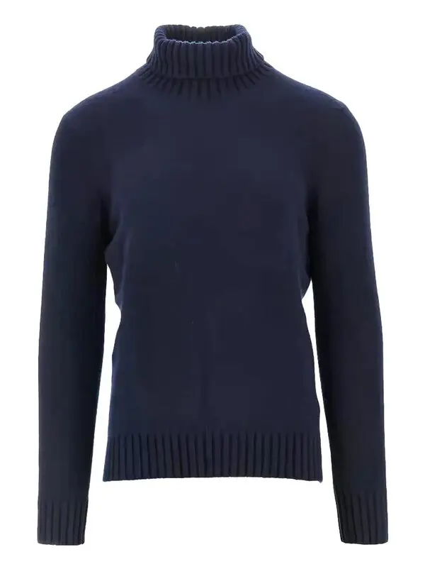 PIACENZA CASHMERE 1733 Roll Neck Knit - Blue