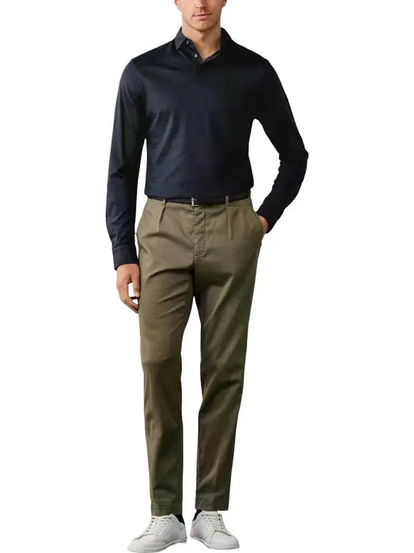 HACKETT LONDON Long-sleeve Polo Shirt - Blue