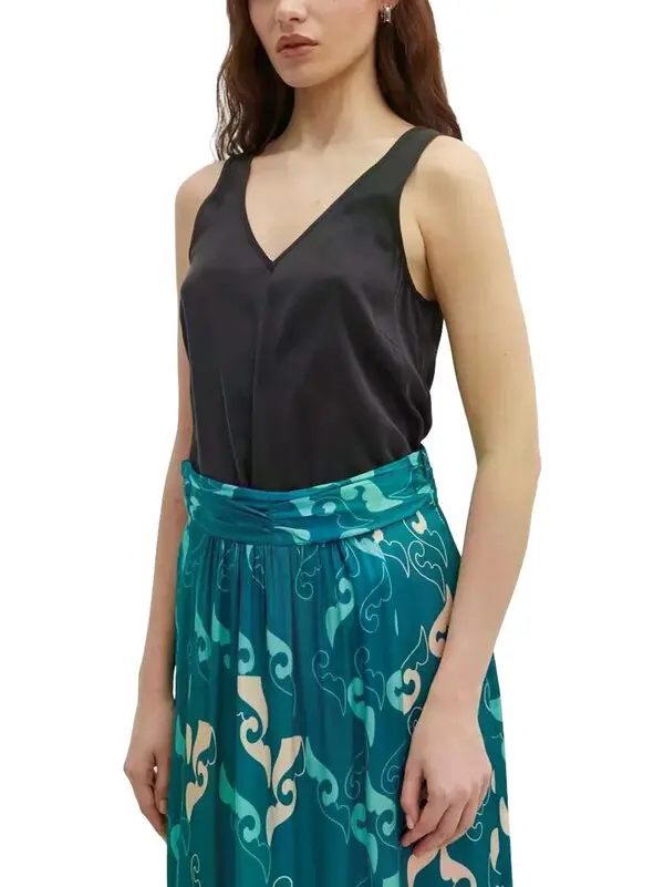 MOS MOSH Astrid V-neck Top - Black
