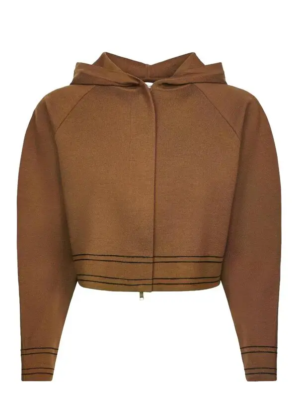 Max Mara Argyle Pattern Button-up Sweater - Brown