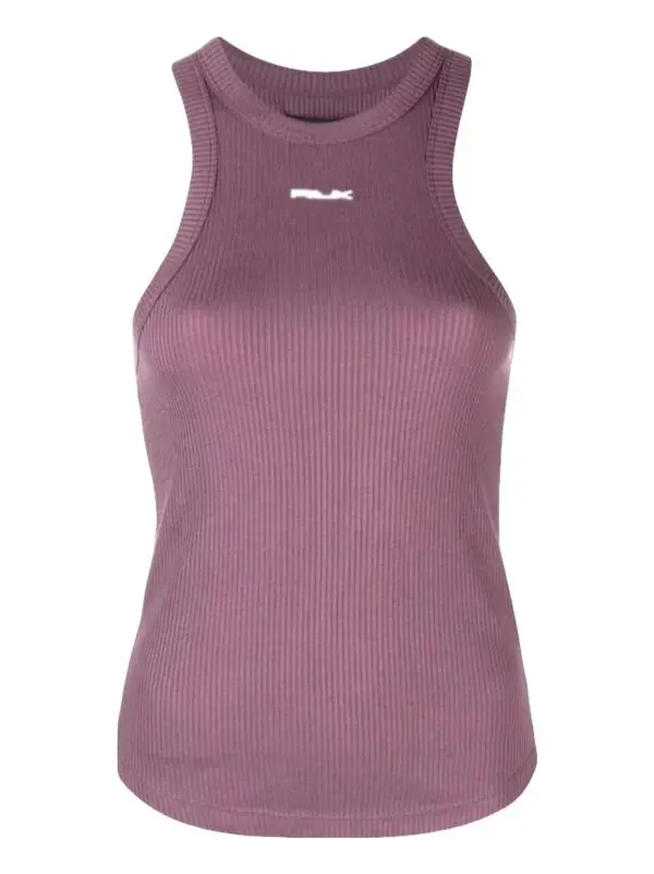 Polo Ralph Lauren Racerback Tank Top With Logo Print - Gray