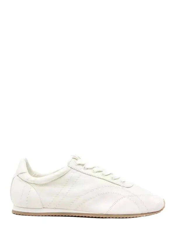 TOTEME Flex Nappa Leather Sneakers - White