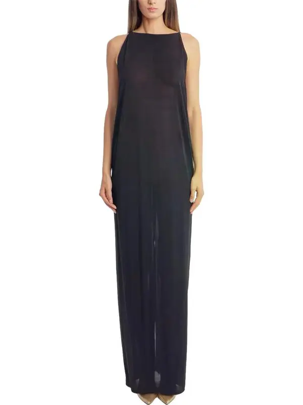 IRINA SCHROTTER Sara Crystal-embellished Backless Maxi Dress - Black