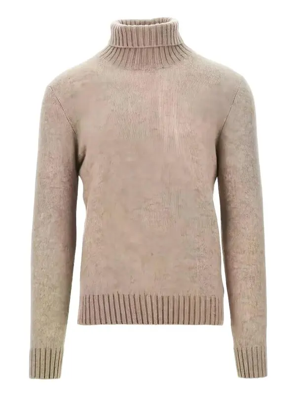 PIACENZA CASHMERE 1733 Roll-neck Knitted Sweater - Neutrals