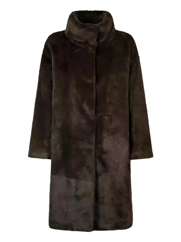 Herno Funnel-neck Coat - Brown