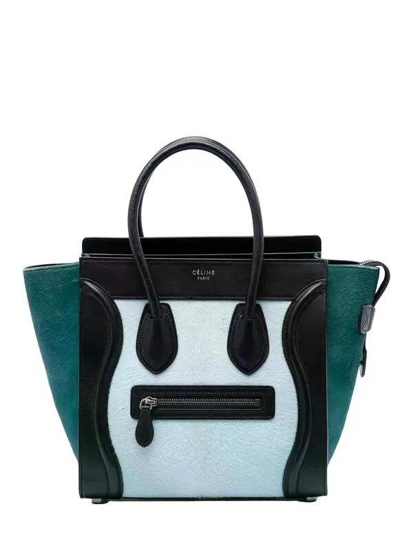 Celine Micro Luggage Tote Bag - Blue
