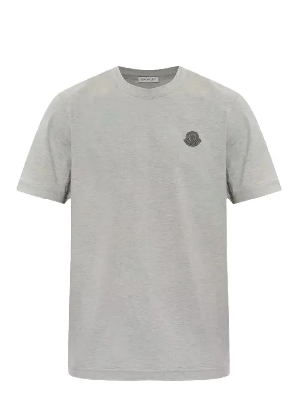 Moncler Logo-patch T-shirt - Grey