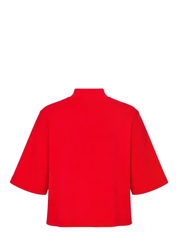 CLUB21 COLLECTION Irene Mock-neck T-shirt - Red