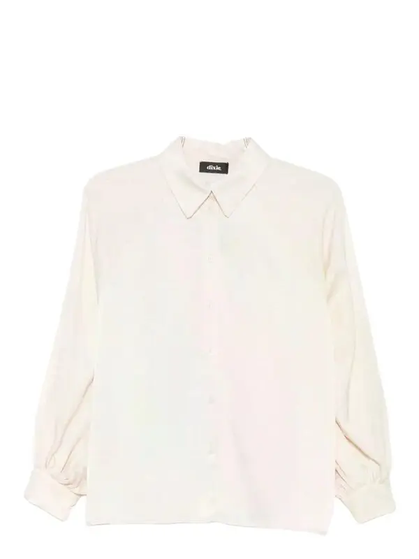 Dixie Raglan Sleeve Shirt With Slub Texture - Neutrals