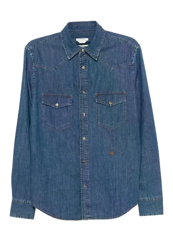 JACOB COHЁN Western Denim Shirt - Blue